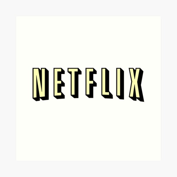 "Yellow Netflix Logo" Art Print by annxva | Redbubble