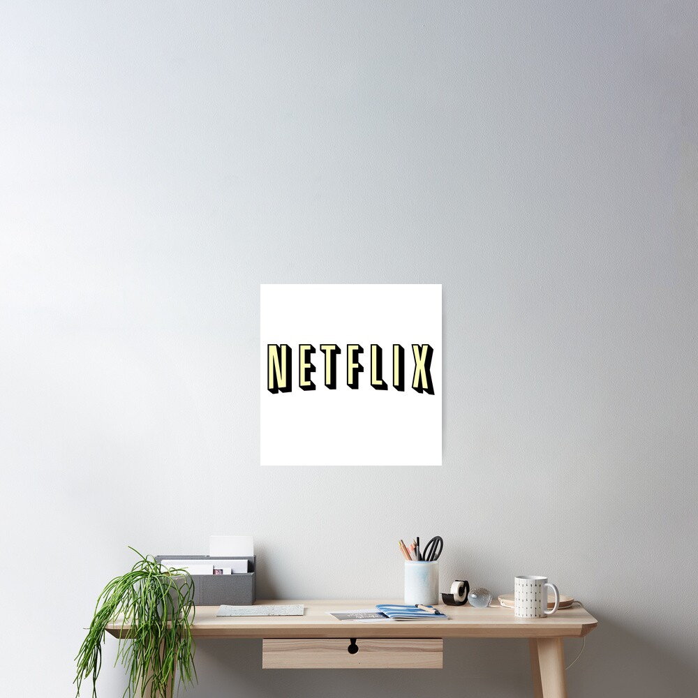 "Yellow Netflix Logo" Poster by annxva | Redbubble