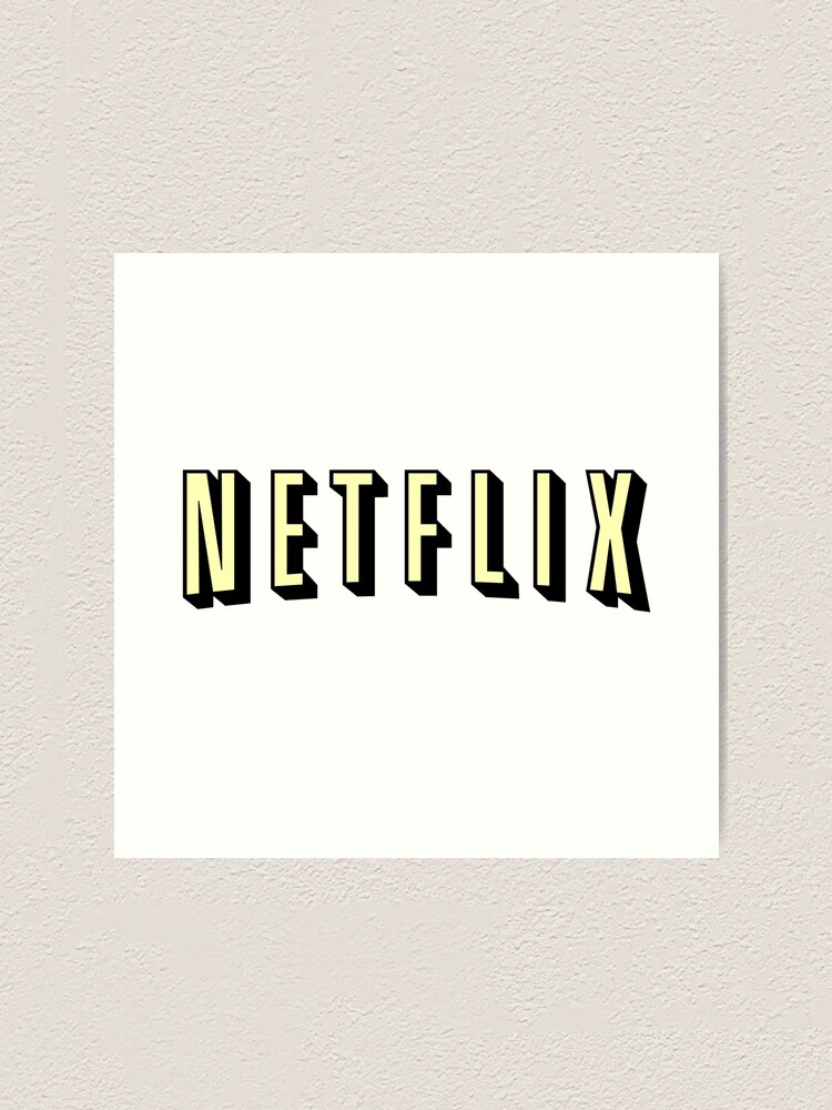 "Yellow Netflix Logo" Art Print by annxva | Redbubble