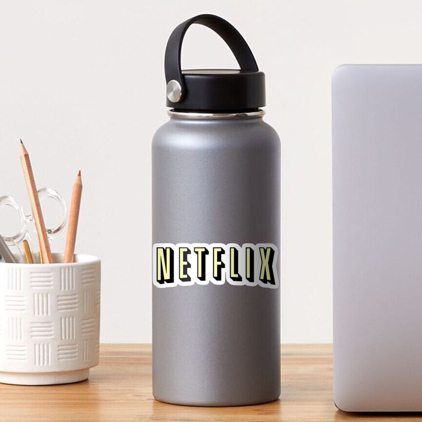 "Yellow Netflix Logo" Sticker for Sale by annxva | Redbubble