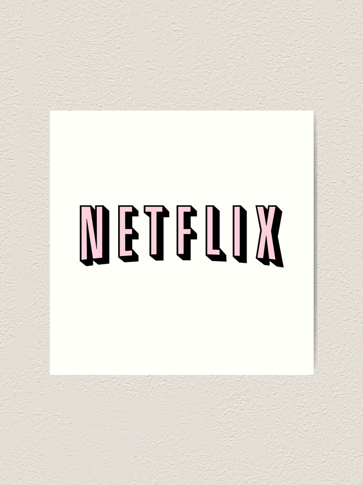 "Baby Pink Netflix Logo" Art Print by annxva | Redbubble