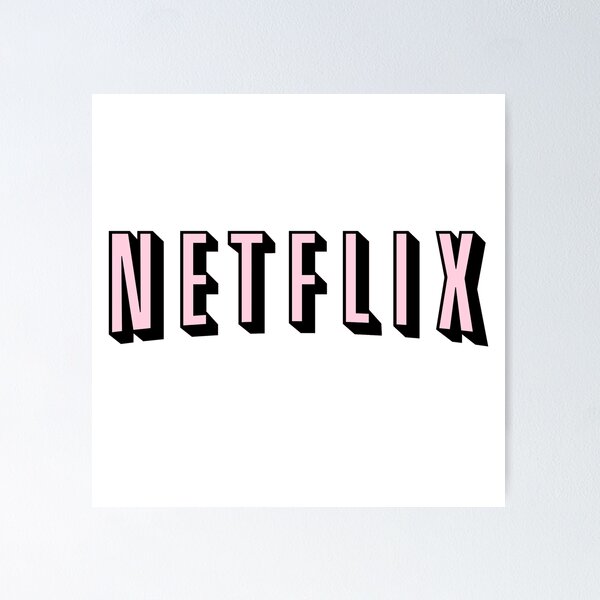 "Baby Pink Netflix Logo" Poster for Sale by annxva | Redbubble