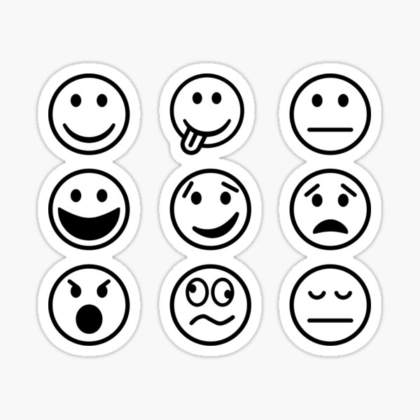 "Various Emotes Stickers" Sticker for Sale by mrlazypl | Redbubble
