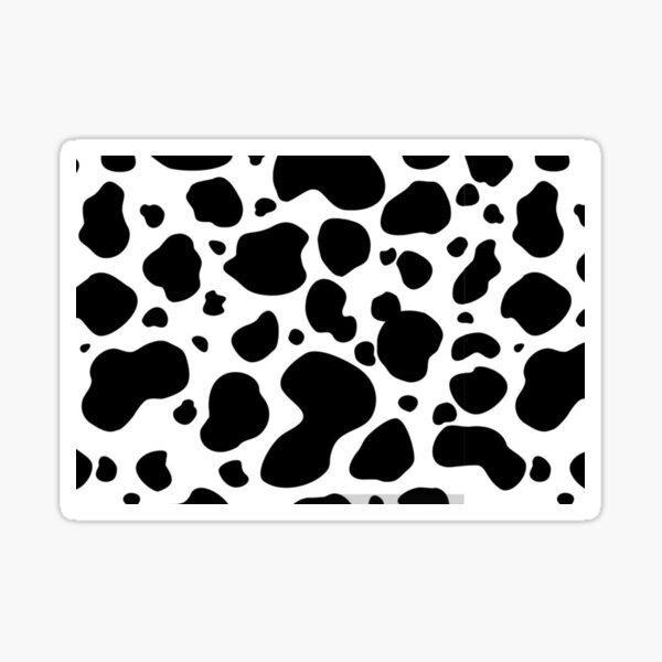"Cow Print moo" Sticker by abbyconnellyy | Redbubble
