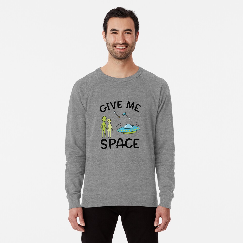 "Alien UFO Give Me Space Quote Funny Spaceship Humor Outer Premium ...
