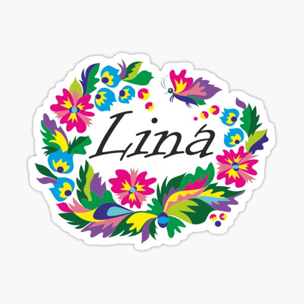 "Lina" Sticker for Sale by oleo79 | Redbubble