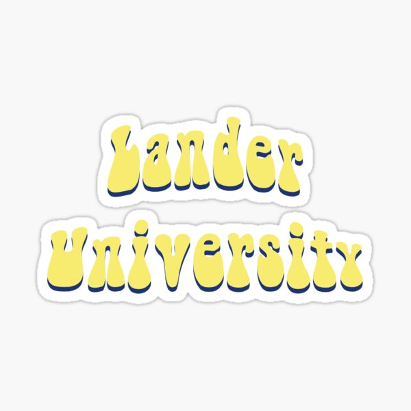 "Lander University" Sticker by jharsey24 | Redbubble
