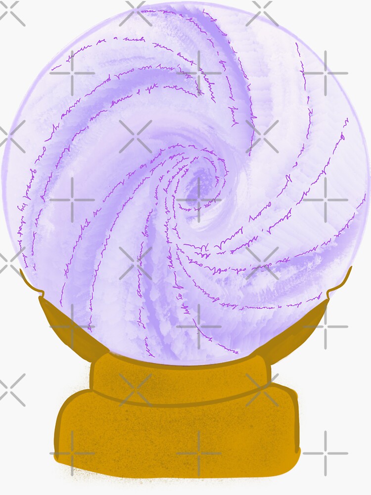 "Crystal Ball" Sticker for Sale by mmuir1234 | Redbubble