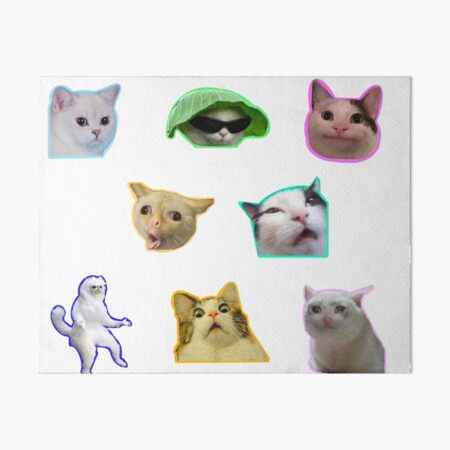 "Cat Meme Sticker Pack" Art Board Print by CAndersonsworld | Redbubble