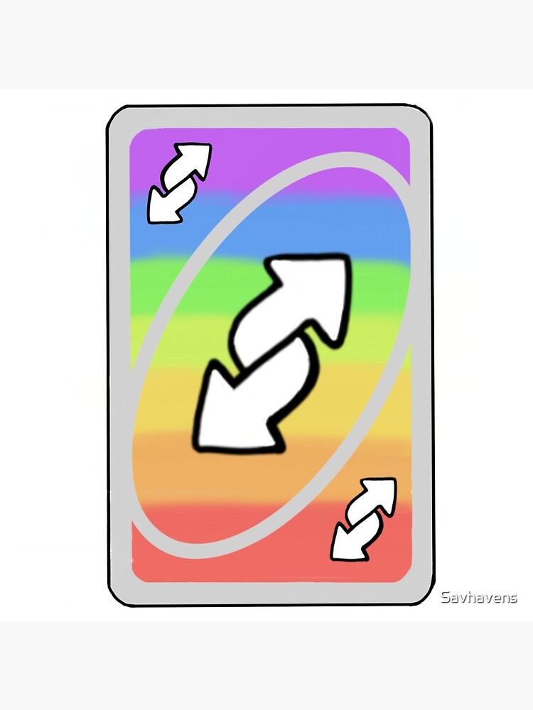 "Rainbow Uno Reverse Card" Pin for Sale by Savhavens | Redbubble