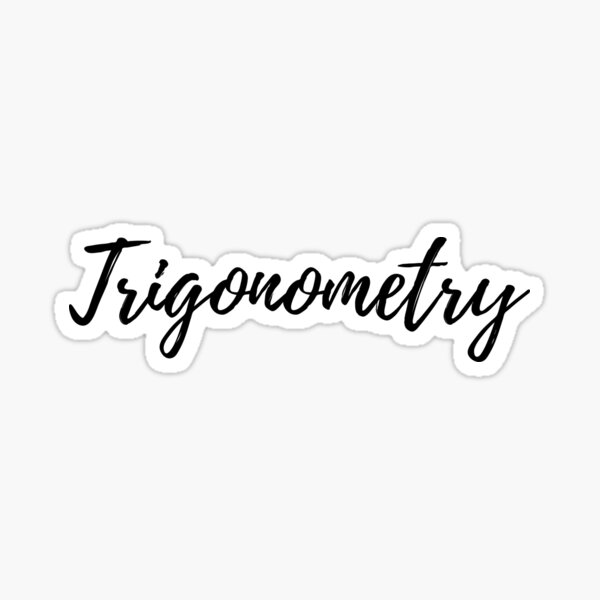 "Trigonometry " Sticker for Sale by aleksandrax98 | Redbubble