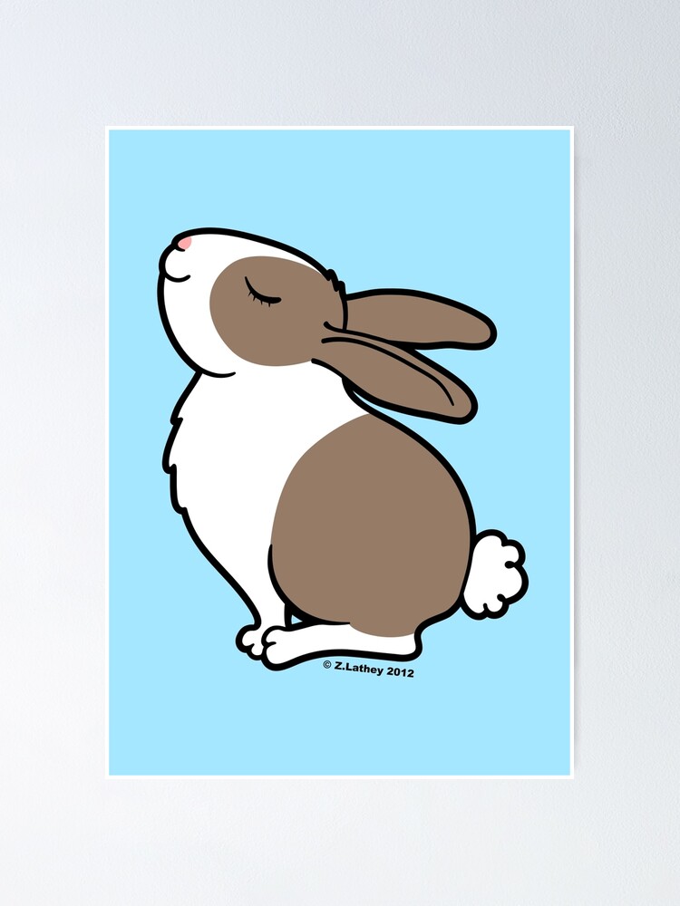 "Proud Bunny Rabbit " Poster for Sale by zoel | Redbubble