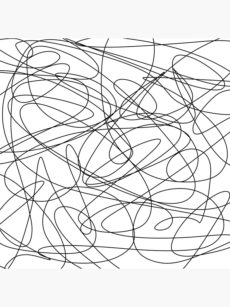 "Random Aesthetic Modern Scribble Pattern" Poster for Sale by jeonqz ...