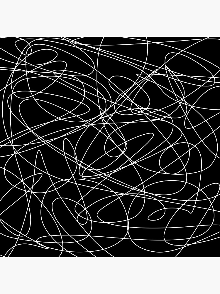 "Random Aesthetic Modern Scribble Pattern" Sticker by jeonqz | Redbubble