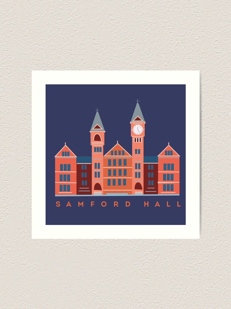 "I Love Samford Hall" Art Print for Sale by taylorsarttable | Redbubble