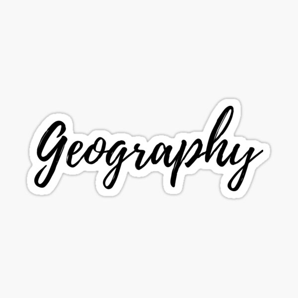 "Geography" Sticker for Sale by aleksandrax98 | Redbubble