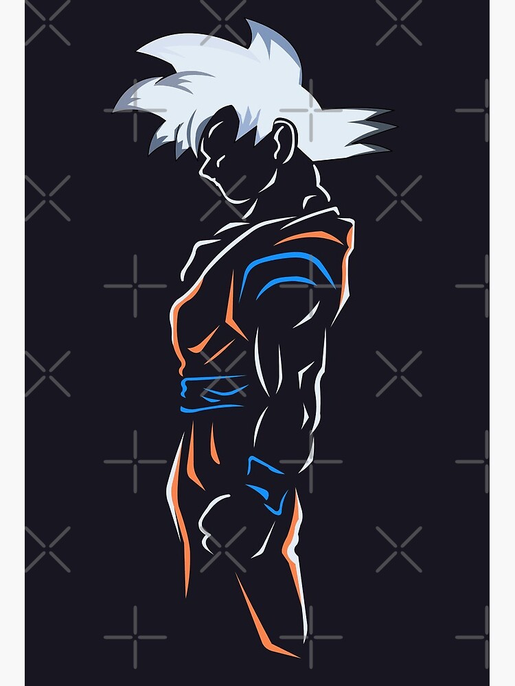 "Goku outline" Art Board Print for Sale by christopper | Redbubble