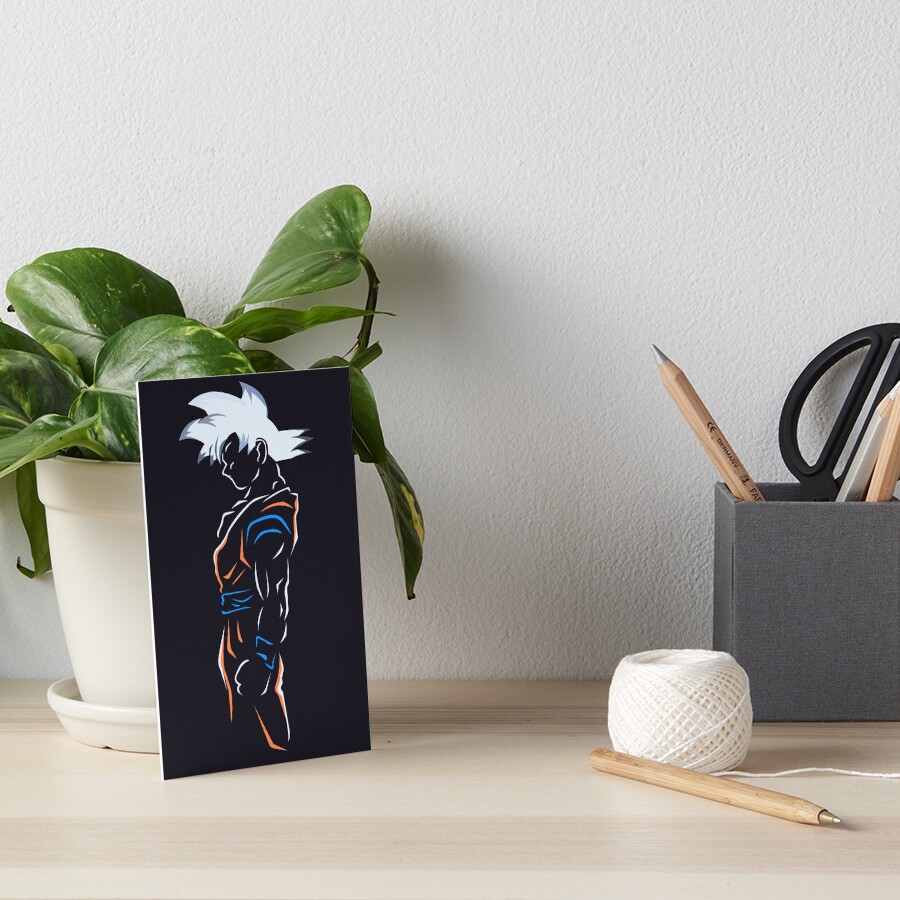 "Goku outline" Art Board Print for Sale by christopper | Redbubble