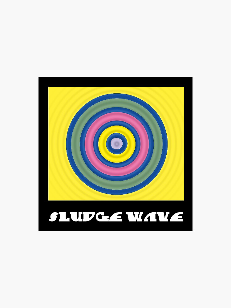 "Sludge Wave Album Cover Artwork" Sticker for Sale by thronabul | Redbubble