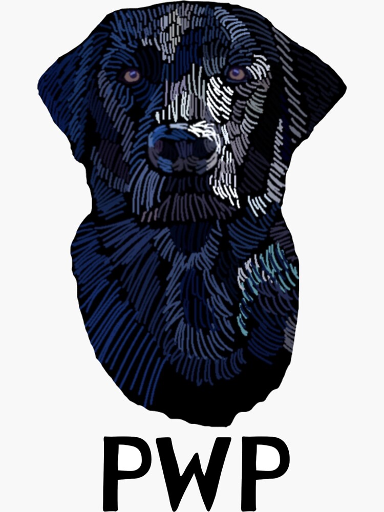"PWP" Sticker for Sale by PuppiesPurpose | Redbubble