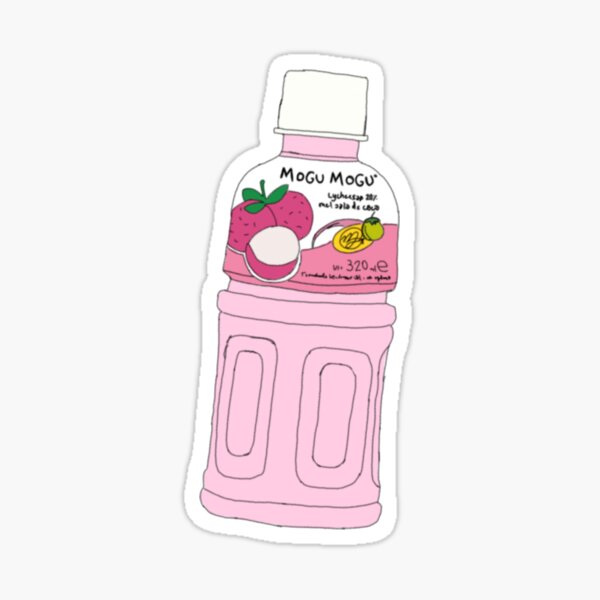 "Lychee Mogu Mogu Drink Art" Sticker for Sale by weebstickorz | Redbubble