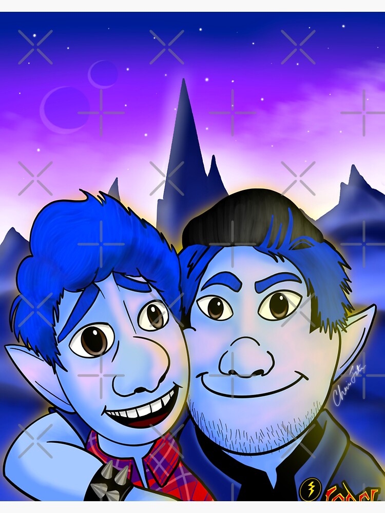 "Ian & Barley from Onward" Sticker by cdisneyfanatic | Redbubble