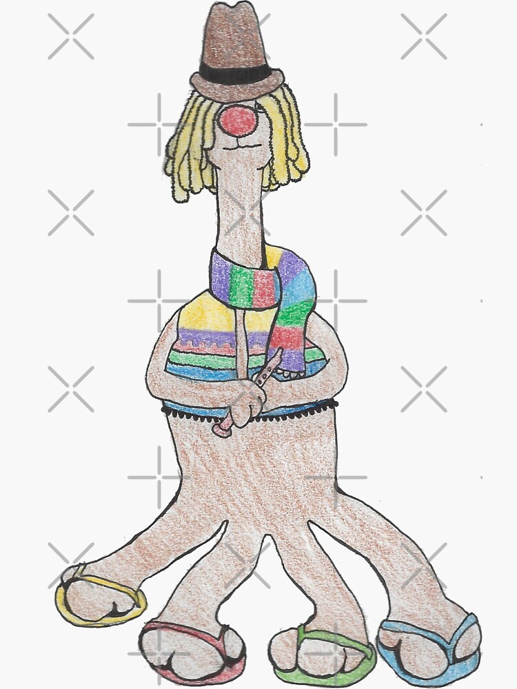 "Peruvian Monster" Sticker by ArtChildGalore | Redbubble