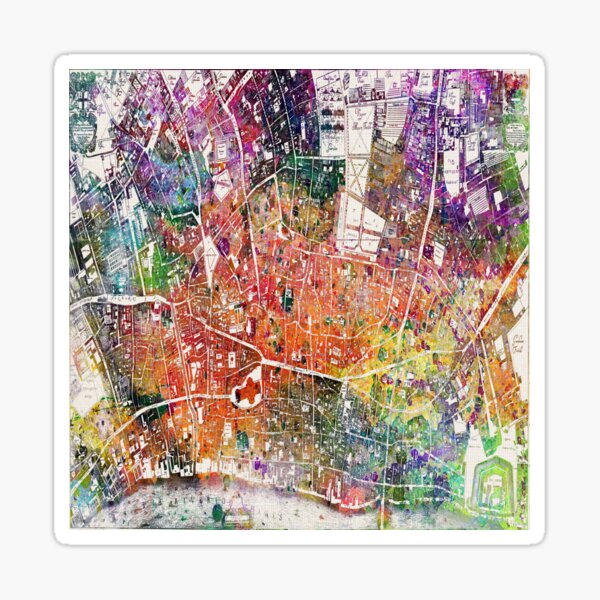 "London map " Sticker by motiashkar | Redbubble