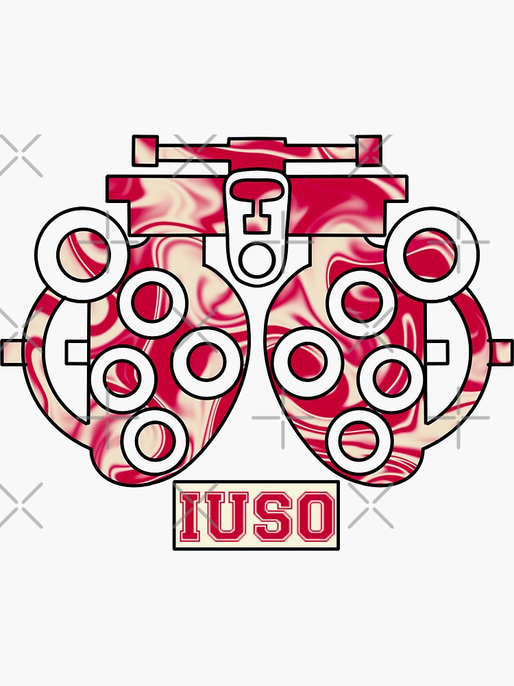 "IUSO Phoropter" Sticker by mansinoodl3 | Redbubble
