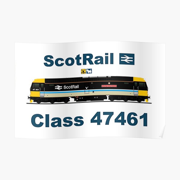 "ScotRail class 47 locomotive" Poster for Sale by CraigMatthews | Redbubble
