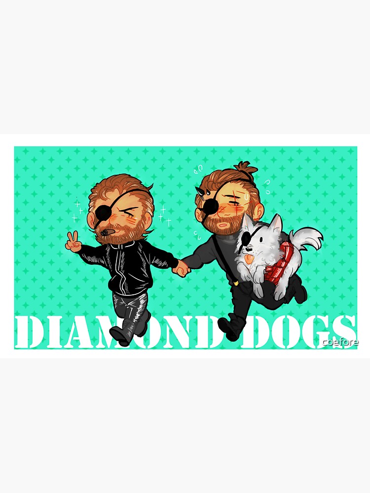 "Diamond Dogs" Sticker for Sale by coefore | Redbubble