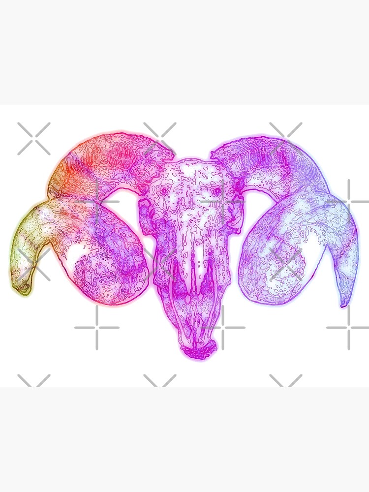 "Ram - pink rainbow" Poster by IschemicNeuron | Redbubble