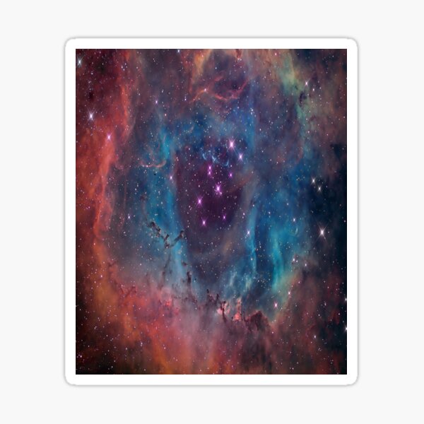 "Colourful nebula" Sticker for Sale by Blacklinesw9 | Redbubble