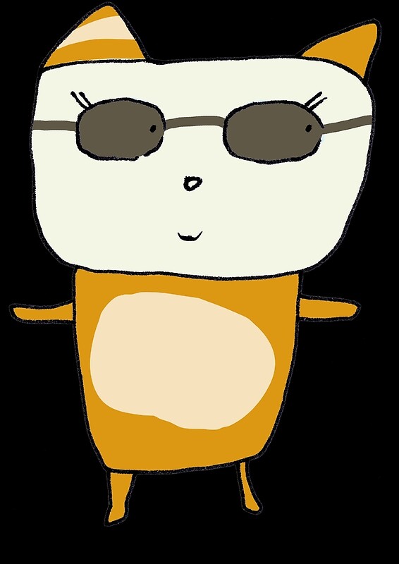 "Jeff the Cat" by margaretafriden | Redbubble