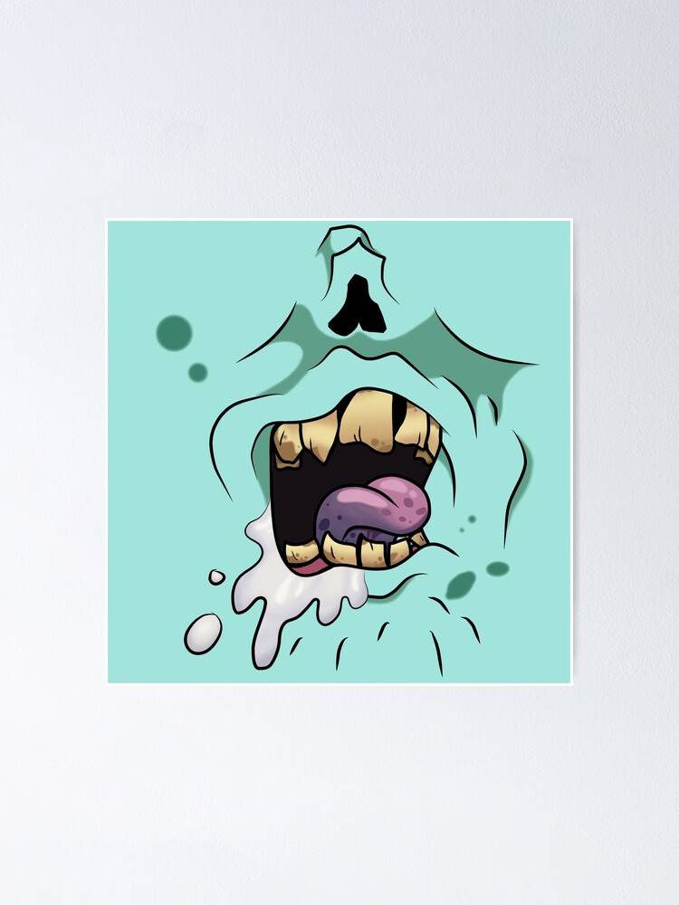 "Pop Art Zombie Mask" Poster for Sale by Smol-Salamander | Redbubble