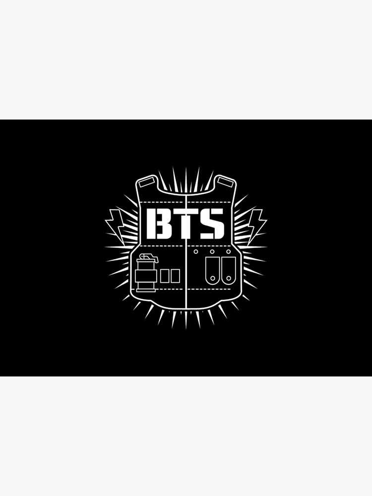"BTS Bulletproof Logo" Sticker by intothesands | Redbubble