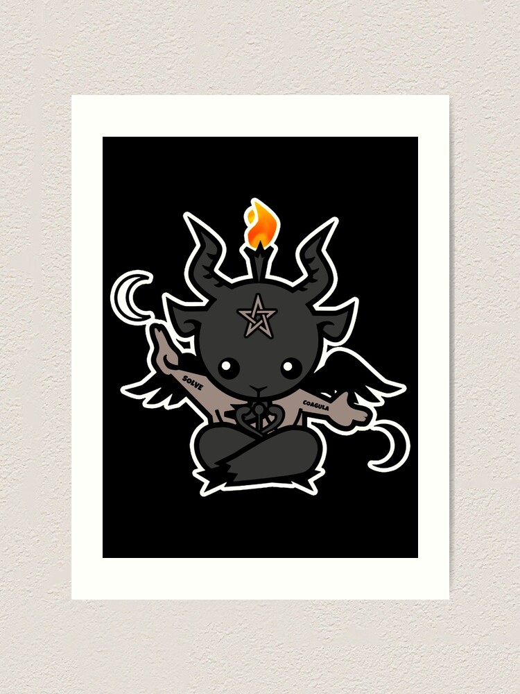 "Chibi Baphomet" Art Print for Sale by KagenFrost | Redbubble