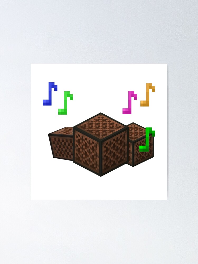 "Minecraft note blocks" Poster for Sale by FpsError2020 | Redbubble