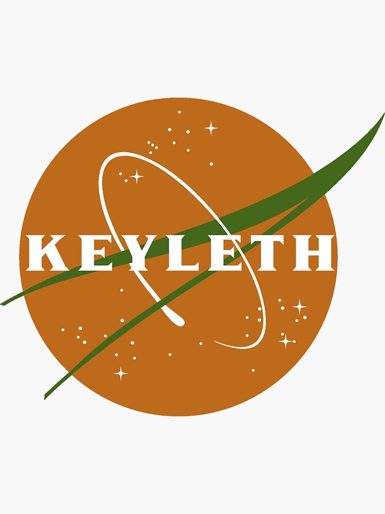 "KEYLETH NASA" Sticker for Sale by peachyfern | Redbubble