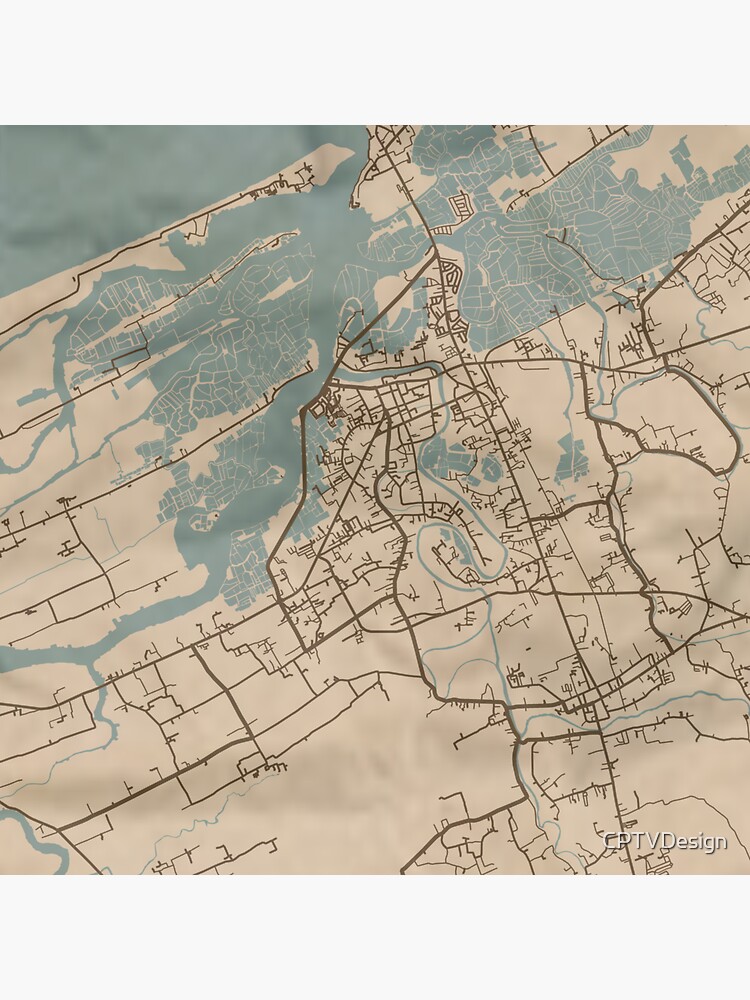 "Dagupan Sepia Map" Sticker for Sale by CPTVDesign | Redbubble