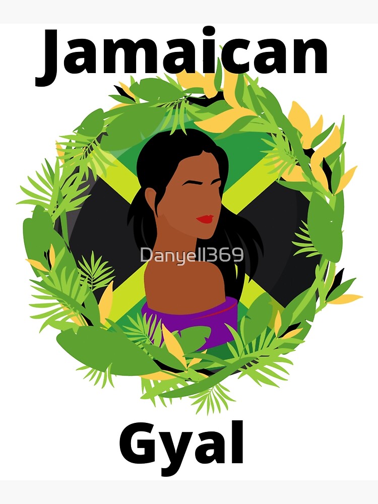 "Jamaican Gyal" Mounted Print for Sale by Danyell369 | Redbubble