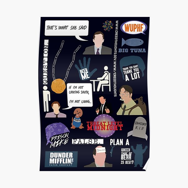 "The US Office Collection" Poster for Sale by tlamey | Redbubble