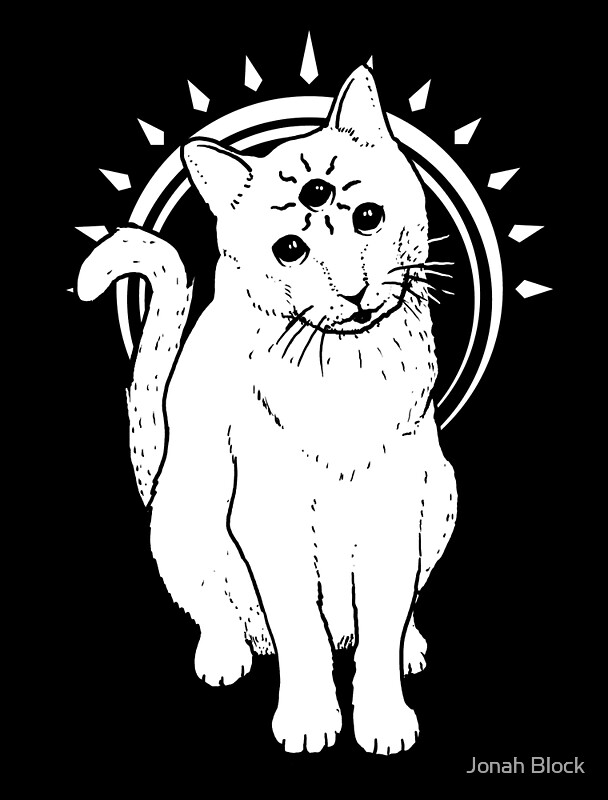 "psychic Kitty 2 " by Jonah Block | Redbubble