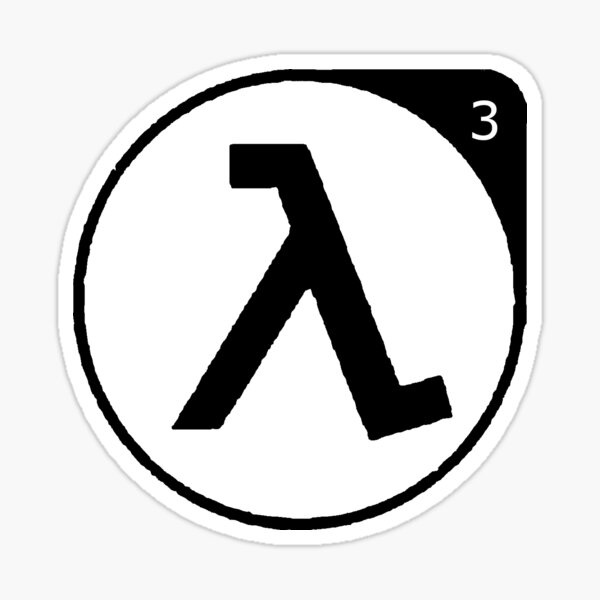 "Half Life 3 - black" Sticker for Sale by HumorousChap | Redbubble