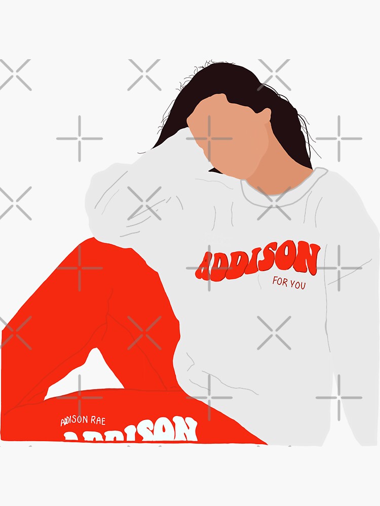 Pegatina «Addison Rae Dibujo» de kkrenny13 | Redbubble