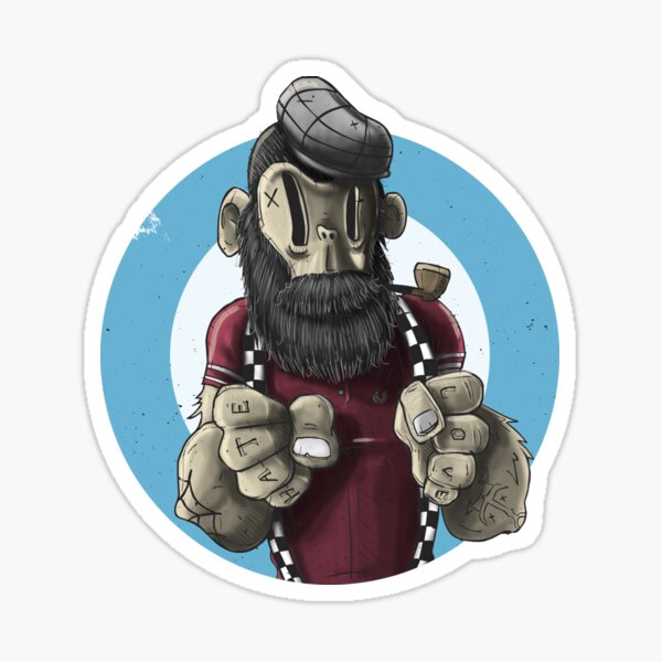 "Rude Boy" Sticker by Bishok | Redbubble