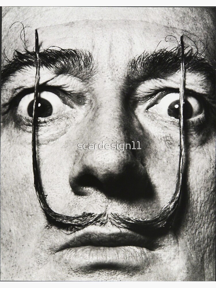 "Dali Mustache" Sticker by scardesign11 | Redbubble
