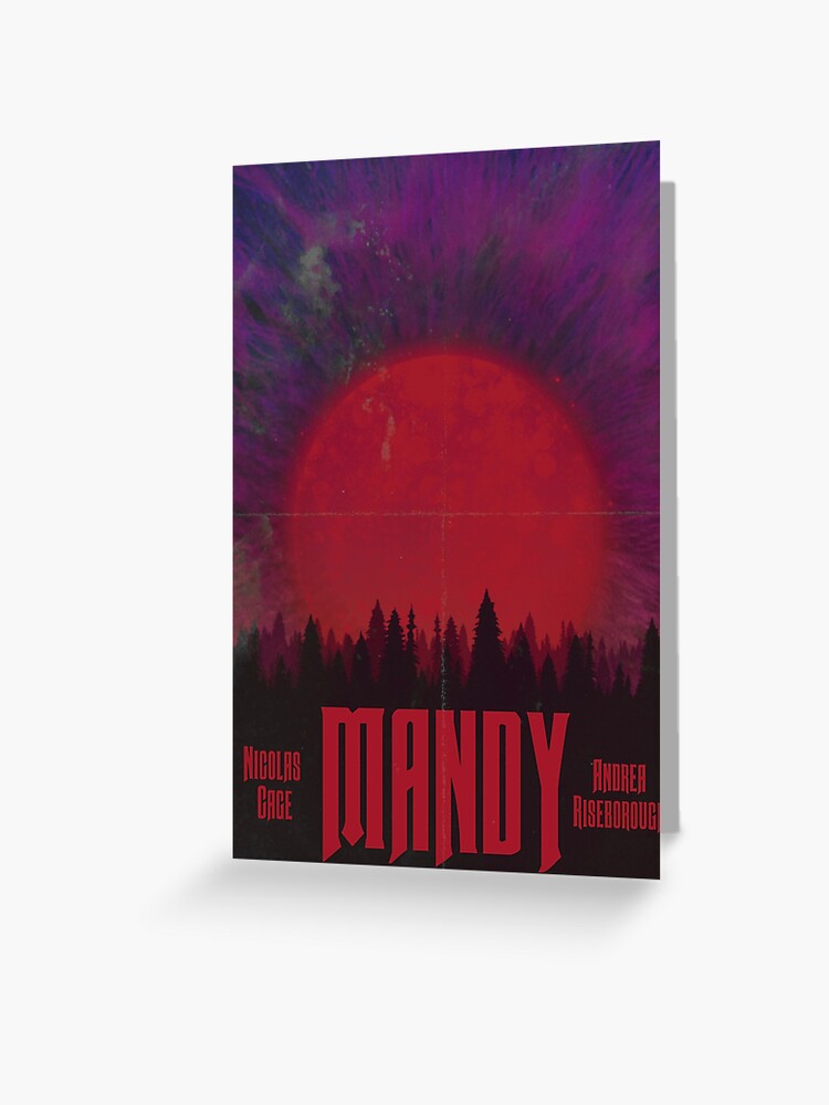 "Mandy Movie Poster" Greeting Card for Sale by colsaboss | Redbubble