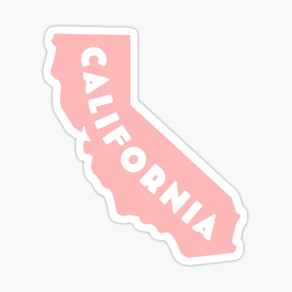 "California (Pink)" Sticker for Sale by Anna3321 | Redbubble