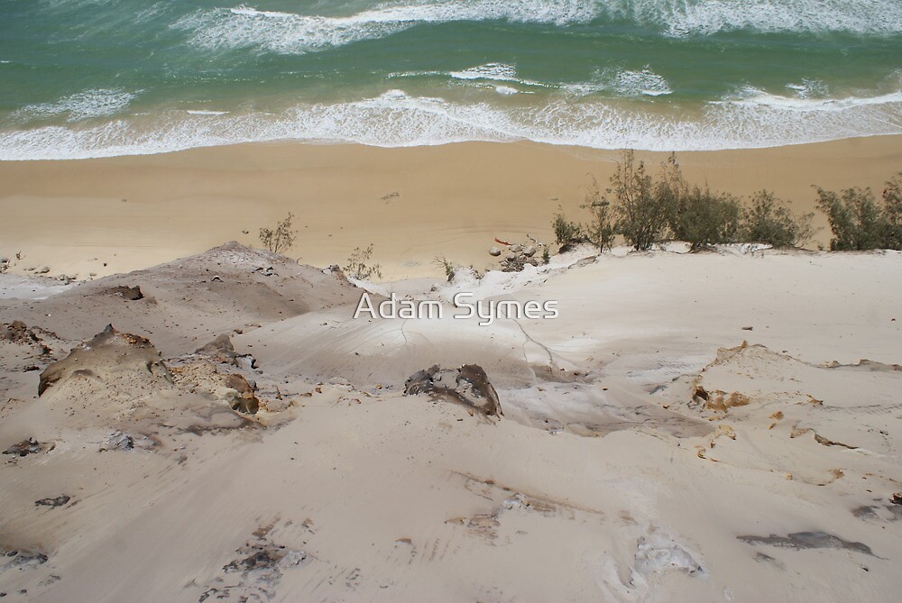"The Sand Blow Cliff Edge Rainbow Beach, Queensland, Australia" by Adam ...